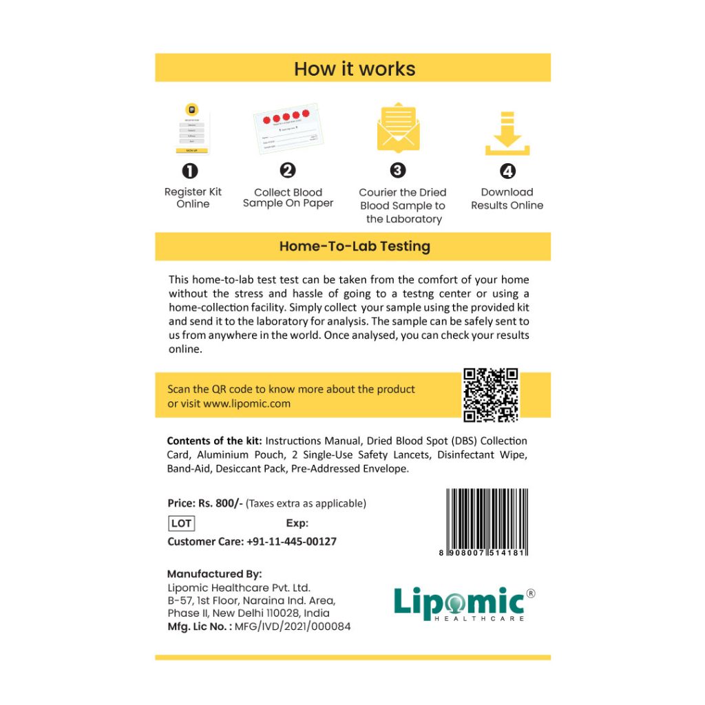 Vitamin D3 Test | Lipomic.com